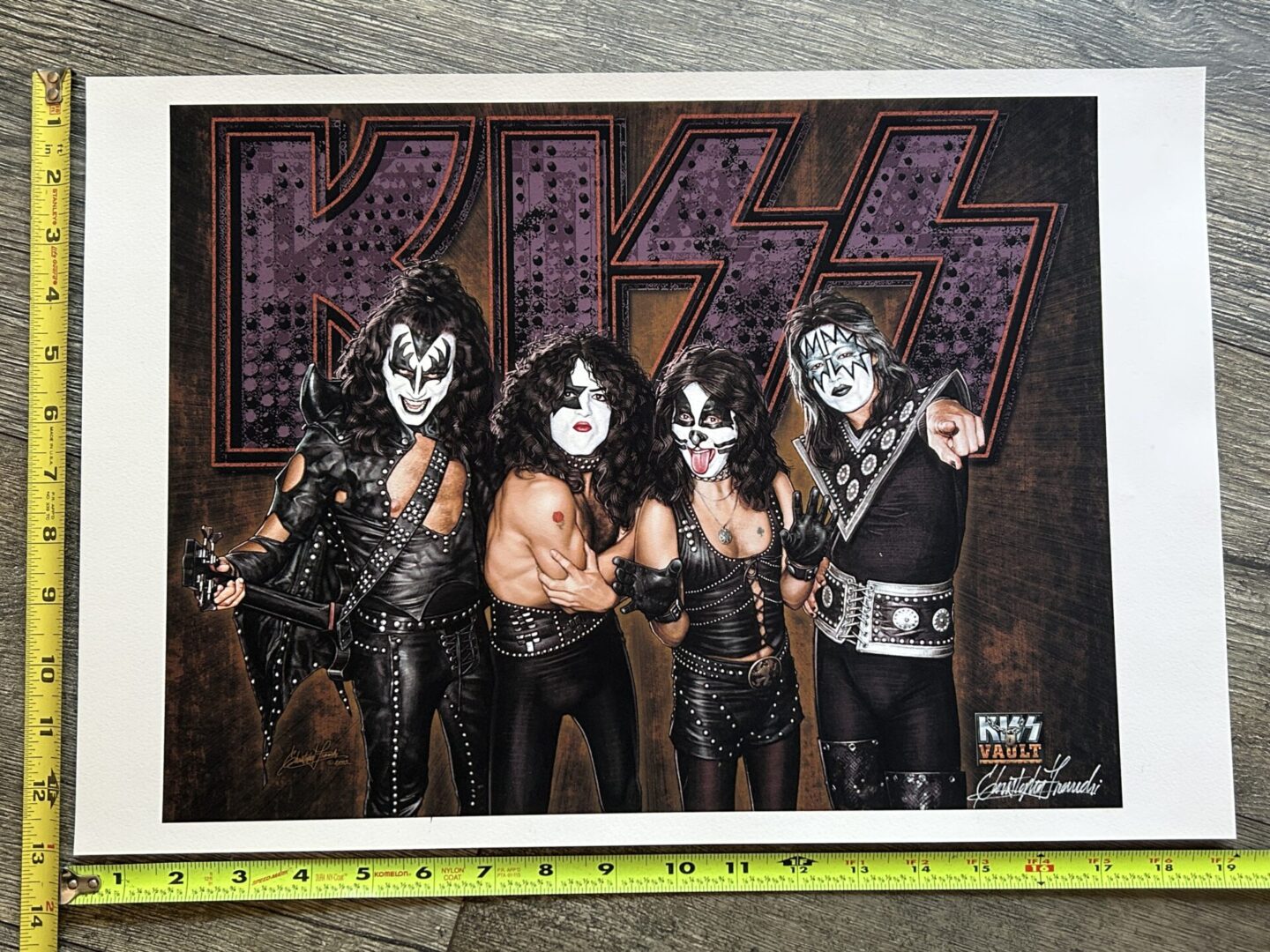 KISS Poster Prototype Print Kiss Vault Hotter Than Hell Art Signed ...