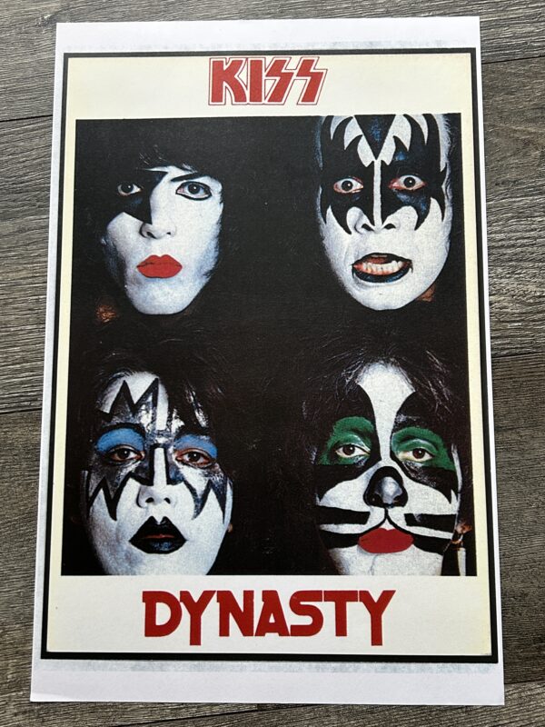 KISS Poster Reprint Dynasty Album Cover 11x17 Vintage Kiss Memorabilia ...