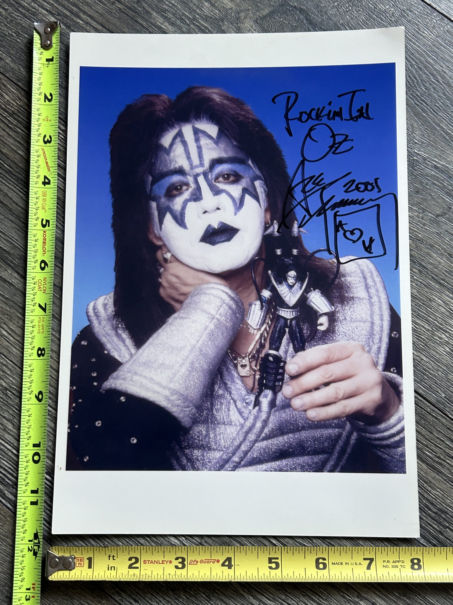 Kiss ACE FREHLEY Signed Autograph Official Photo Aussie Tour 2001 ...